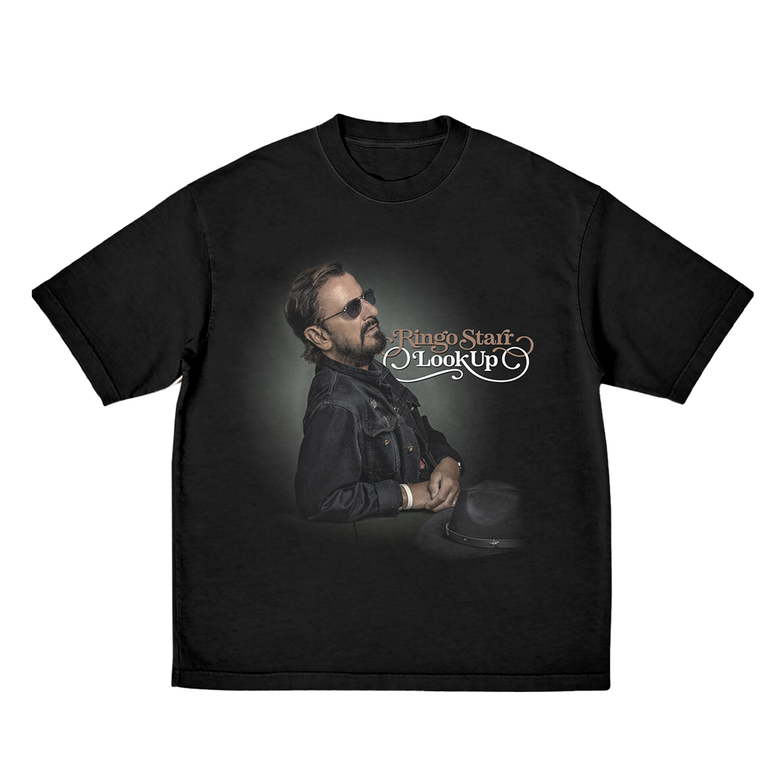 Look Up Black T-Shirt - Ringo Starr Official Store