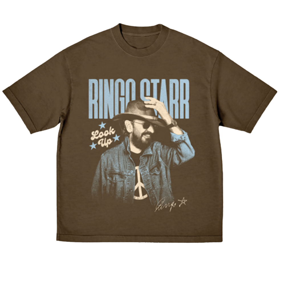 Look Up Brown T-Shirt - Ringo Starr Official Store